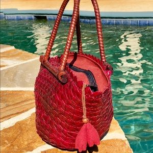 Bags | Red Coconut Hand Made Bag | Poshmark